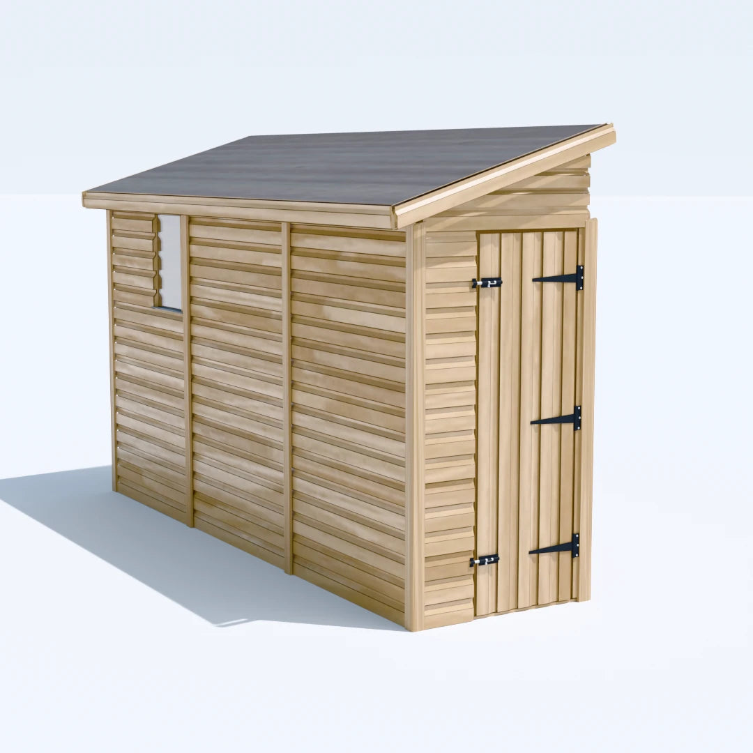3x12ft Wooden Garden Shed | Windowed | Pent Roof — Eden Sheds