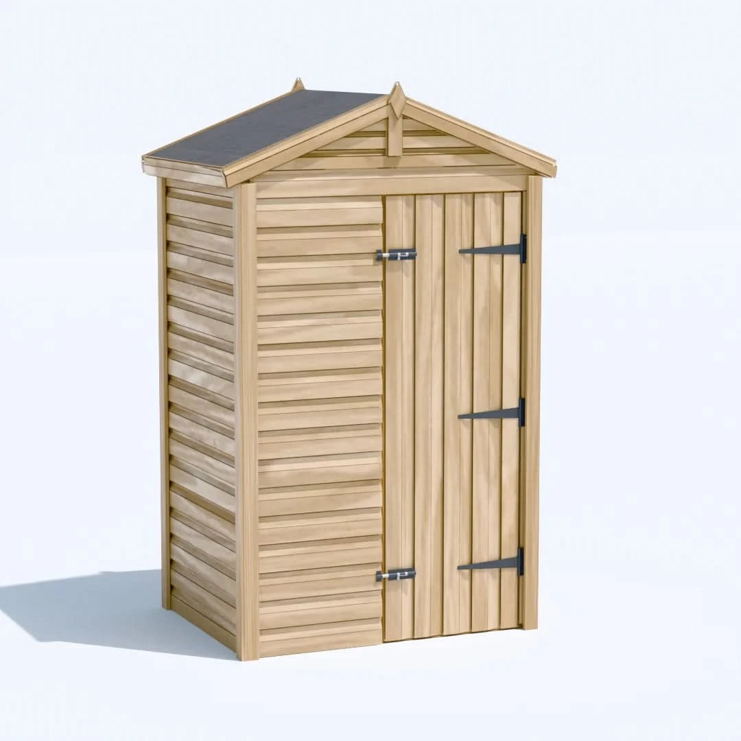 4x3ft Wooden Garden Shed | Windowless | Apex Roof — Eden Sheds