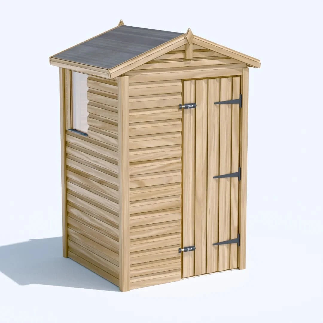 4x4ft Wooden Garden Shed | Windowed | Apex Roof — Eden Sheds