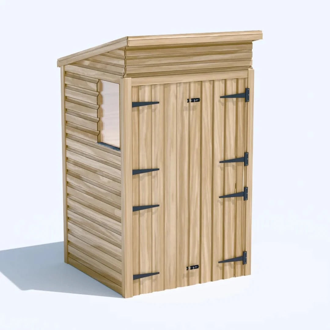 4x4ft Wooden Garden Shed | Windowed | Pent Roof — Eden Sheds