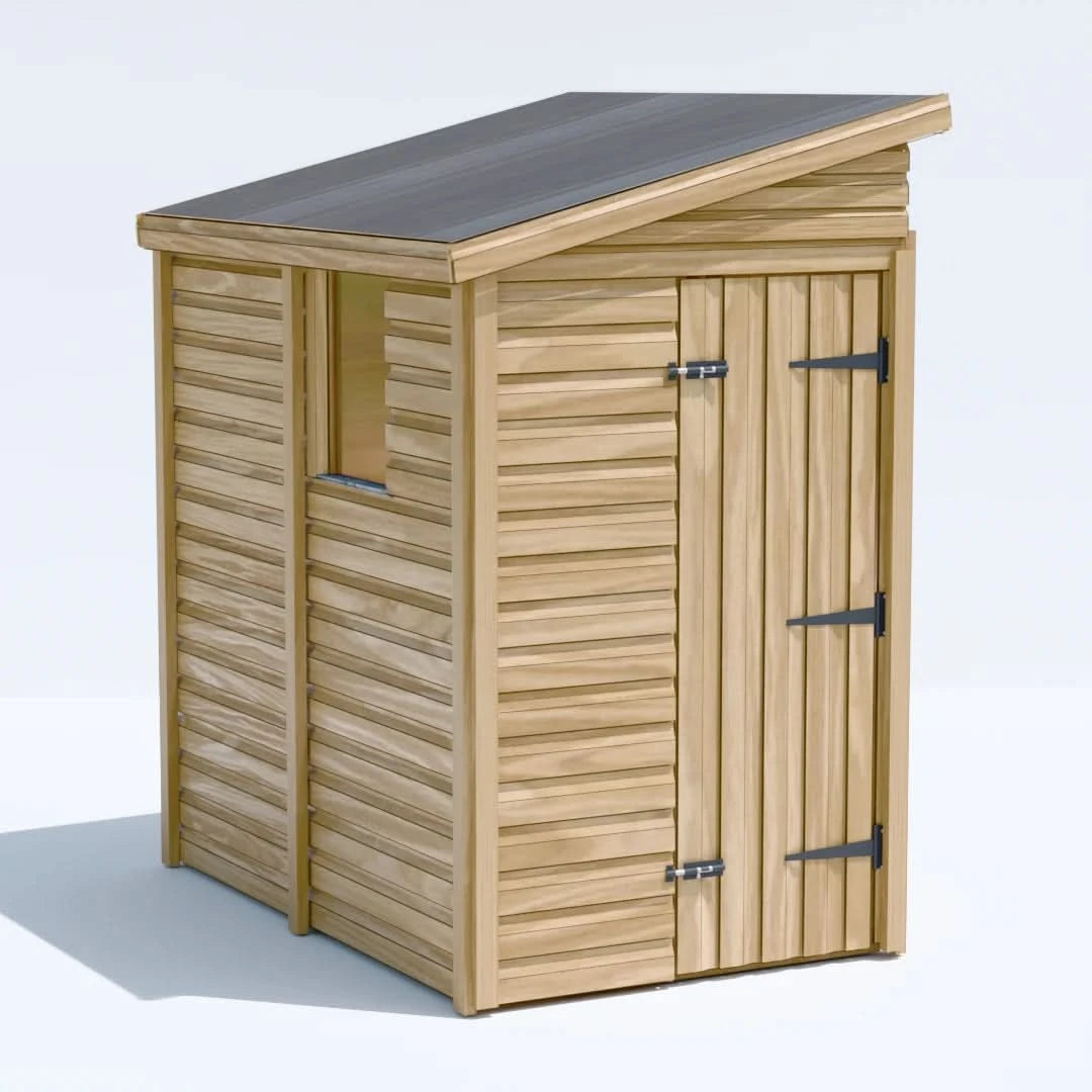 4x6.5ft Wooden Garden Shed | Windowed | Pent Roof — Eden Sheds