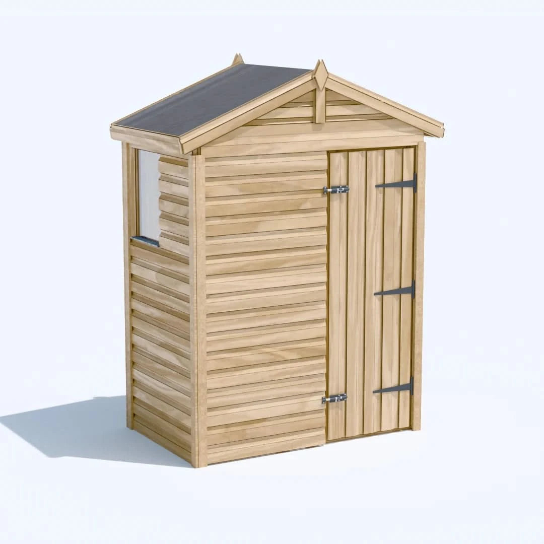 5x3ft Wooden Garden Shed | Windowed | Apex Roof — Eden Sheds