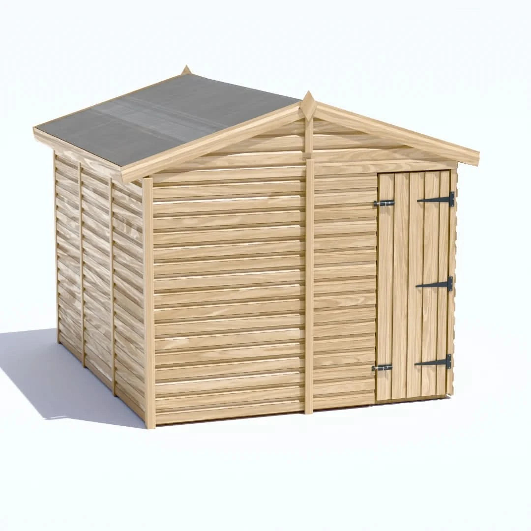 8x10ft Wooden Garden Shed | Windowless | Apex Roof — Eden Sheds