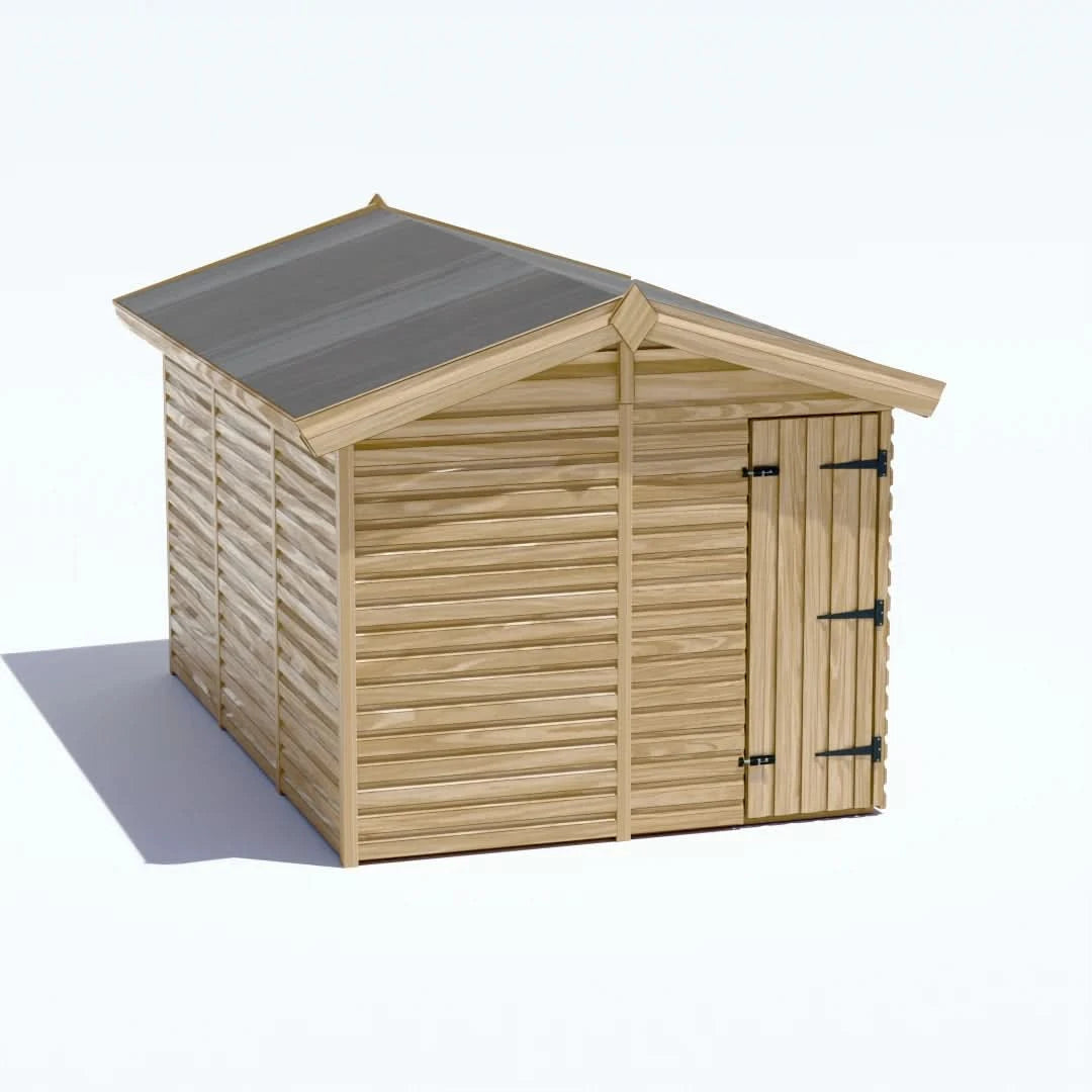 8x12ft Wooden Garden Shed | Windowless | Apex Roof — Eden Sheds