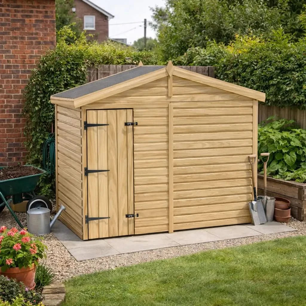 8x4ft Wooden Garden Shed | Windowless | Apex Roof — Eden Sheds