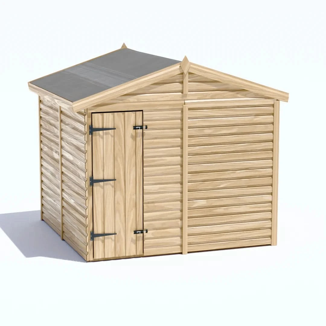 8x8ft Wooden Garden Shed | Windowless | Apex Roof — Eden Sheds